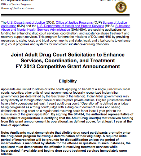 Sentencing Systems – Reentry Court Solutions